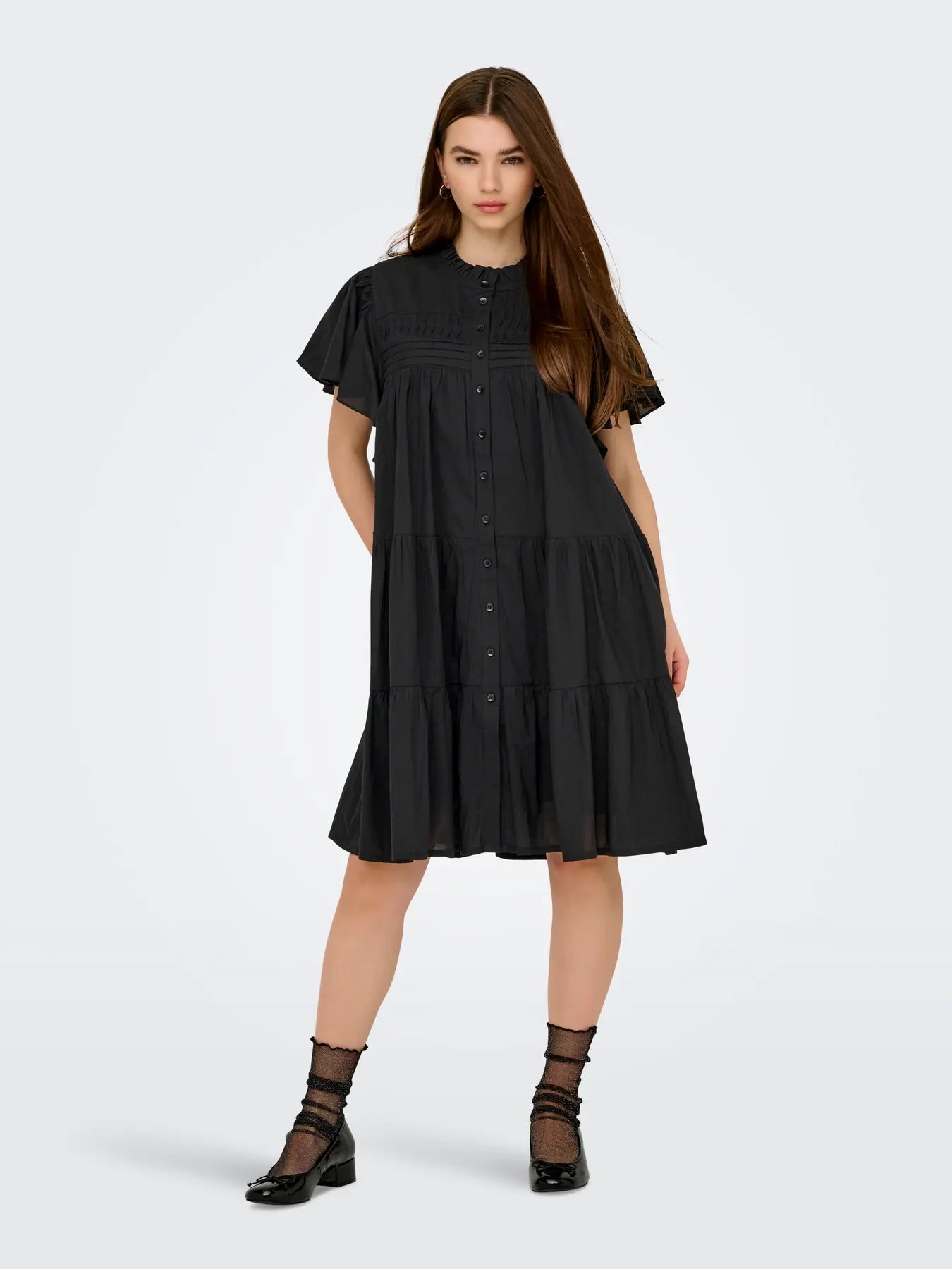 Naya Shirt Dress Black