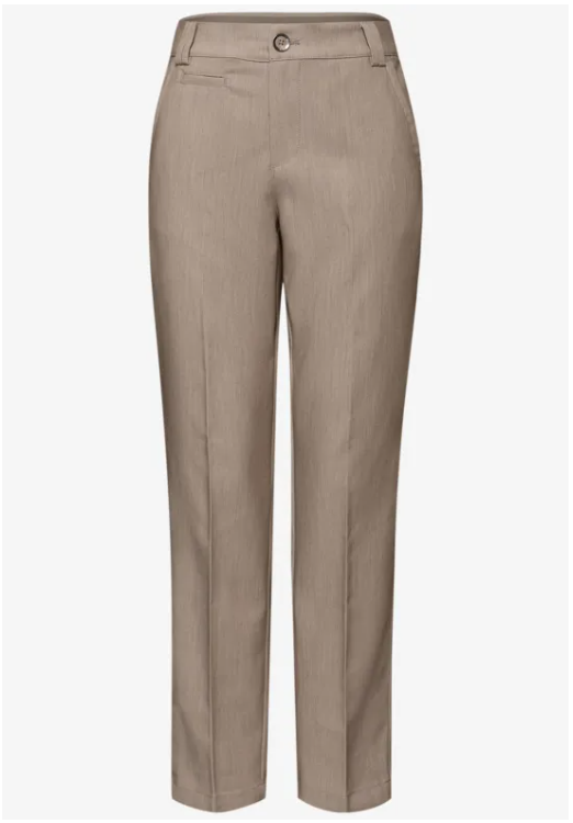 Chino Melange Woven Stretch - Light Terra Mocha Melange